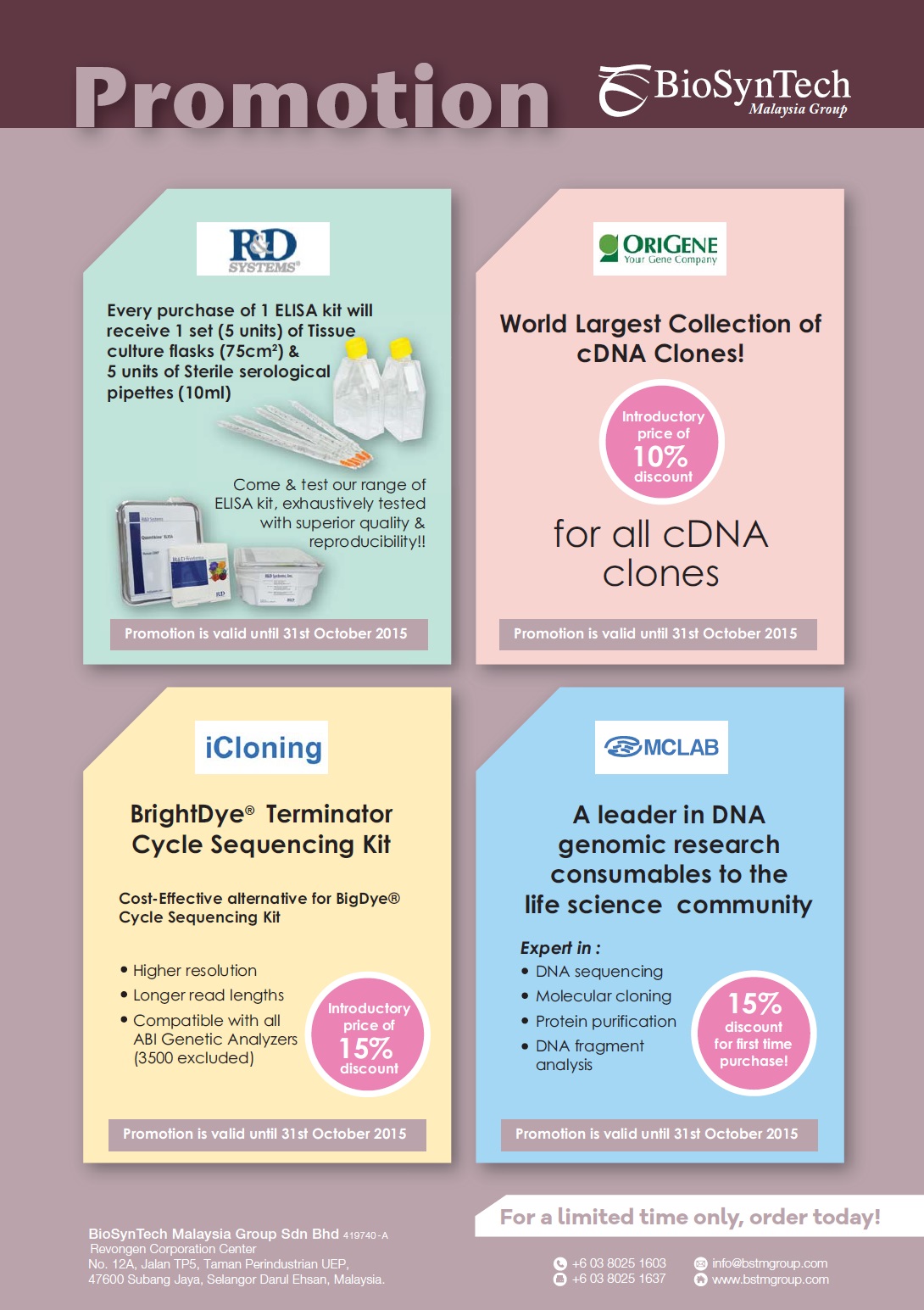 BioSynTech Malaysia Group Sdn Bhd | Promotion